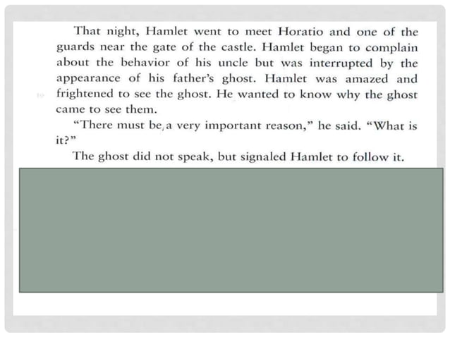 Hamlet Introduction for grade five primary | PPT