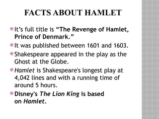 Hamlet: a wonderful play by william shakespeare | PPT