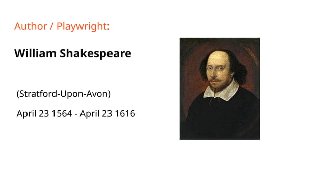 “HAMLET”.pptx By William Shakespeare, for pre-intermediate students | PPTX