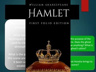 hamlet-analysis and clarifications summary | PPTX