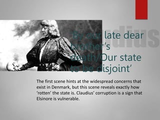 hamlet-analysis and clarifications summary | PPTX