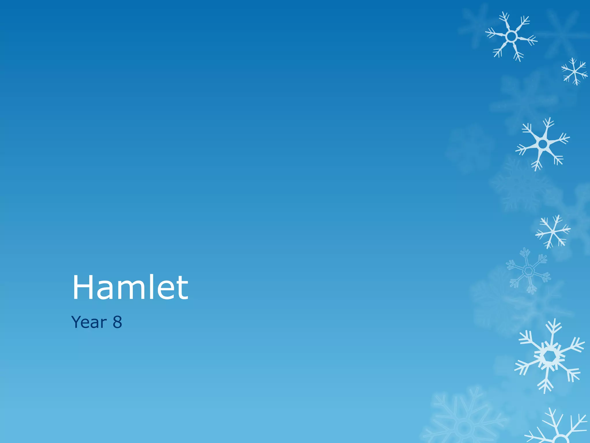 Hamlet assessment | PPTX