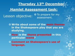 Hamlet assessment | PPTX
