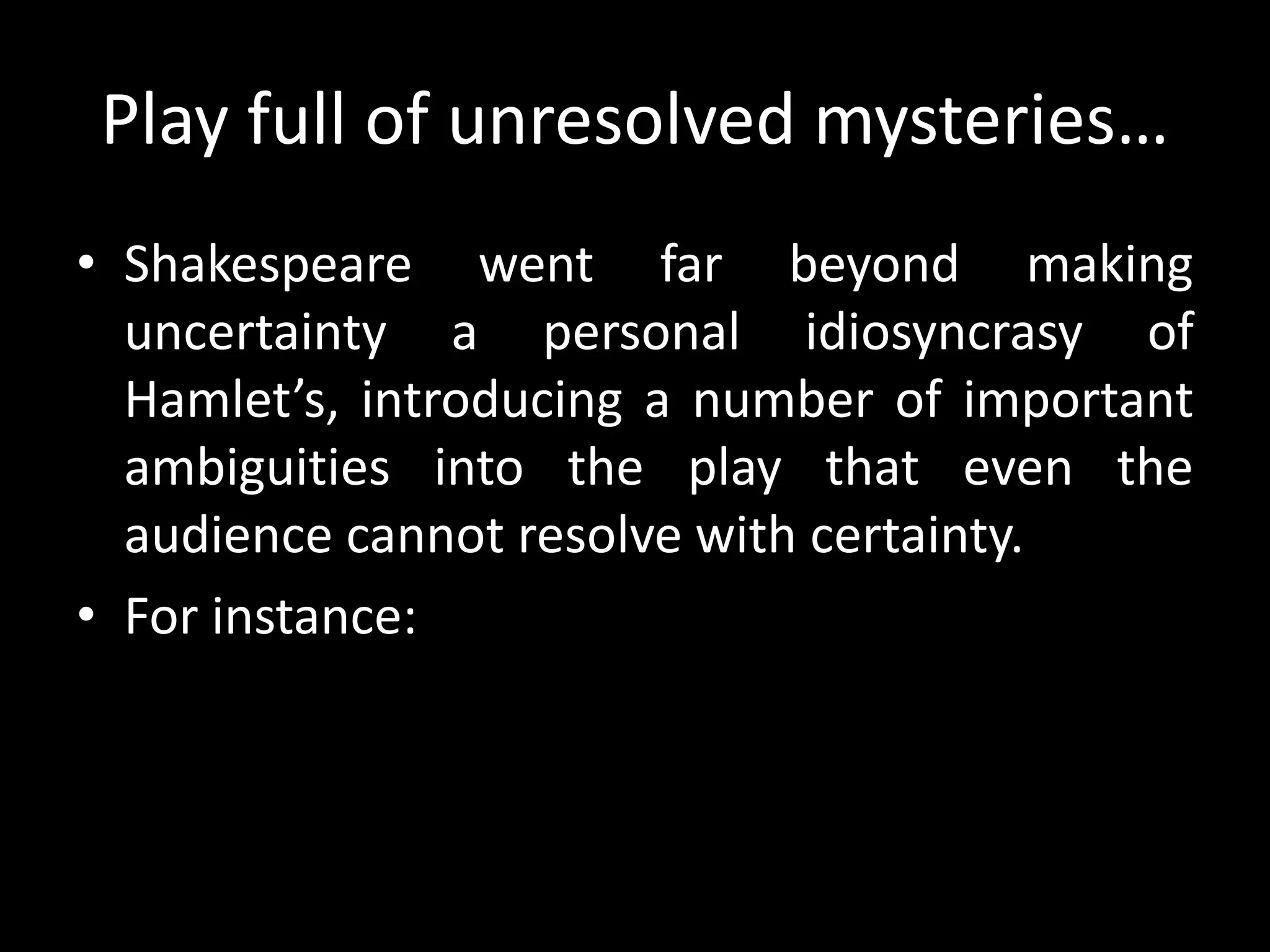 Introduction to the Play: Hamlet | PPTX