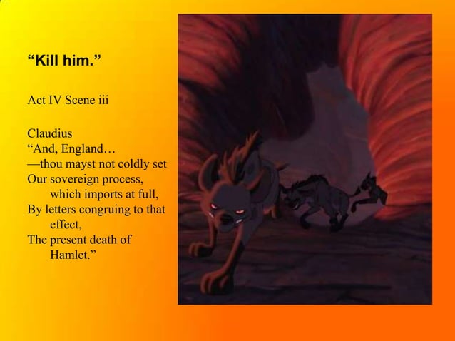 Hamlet - Lion King Comparison | PPTX