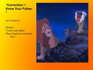 Hamlet - Lion King Comparison | PPTX