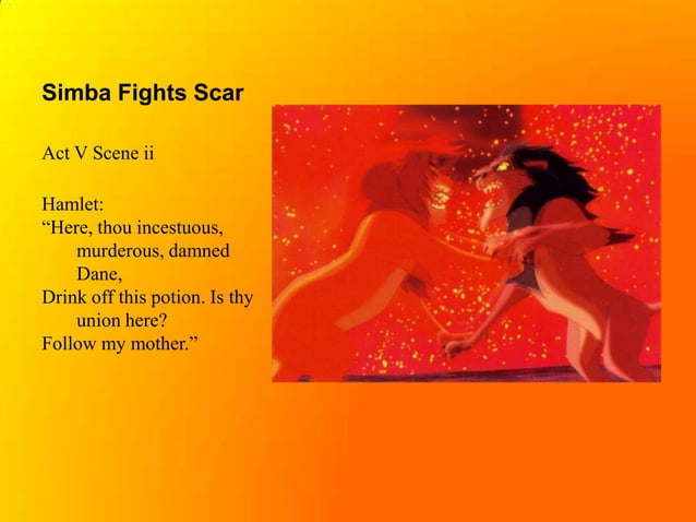 Hamlet - Lion King Comparison Hamlet - Lion King Comparison
