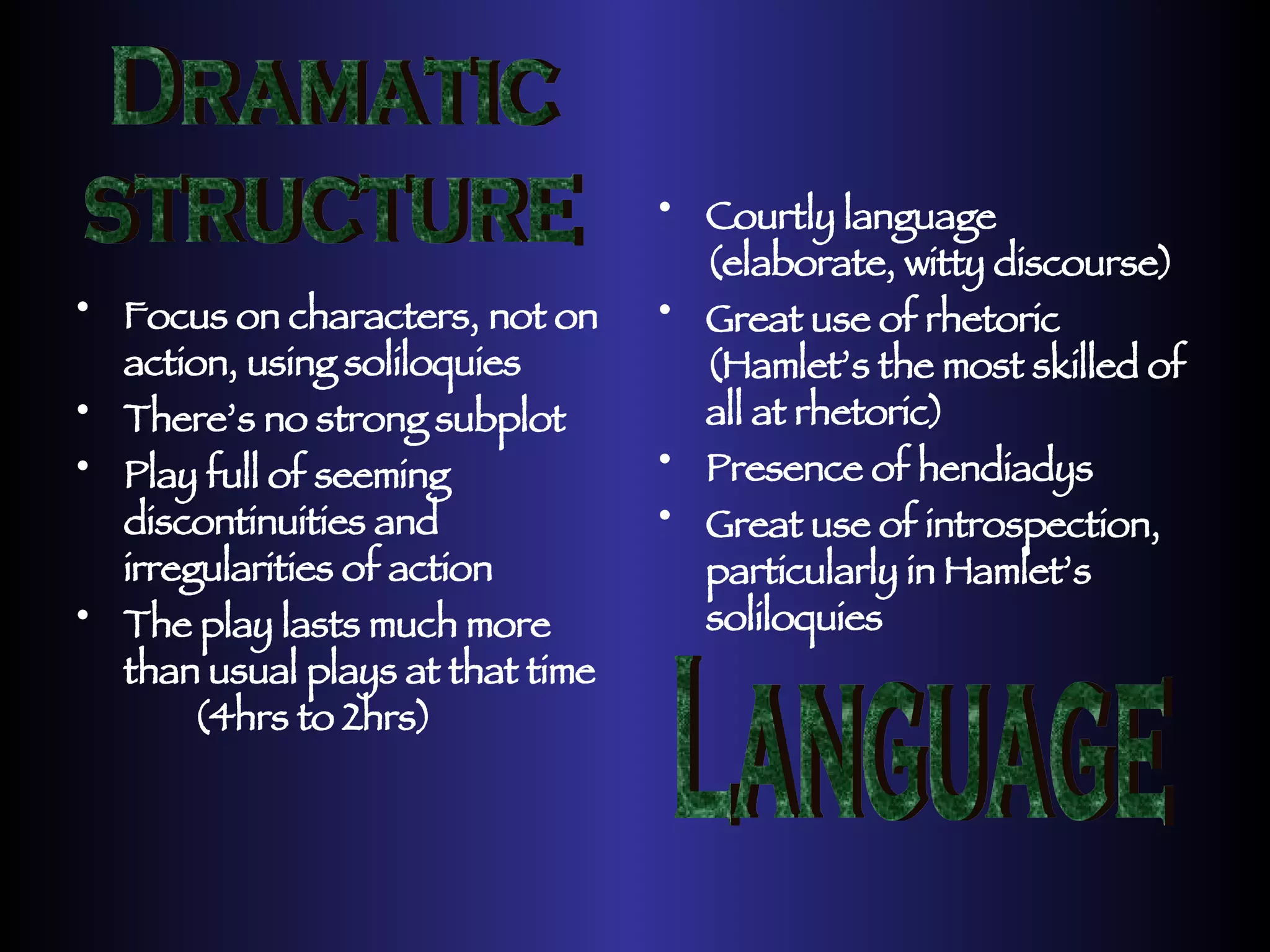 Hamlet Presentation | PPT