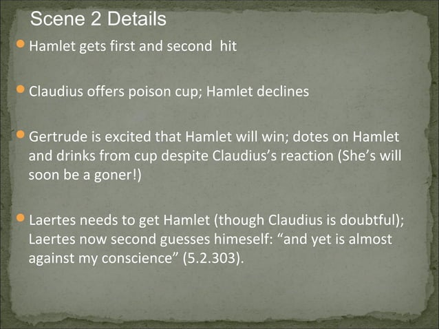 Hamlet Act Five | PPT