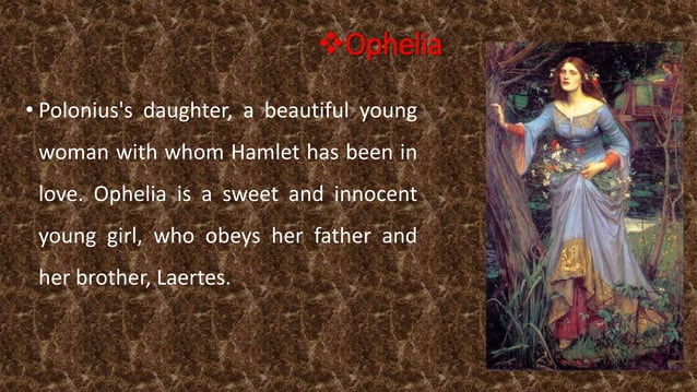 Character of Ophelia & Gertrude in Hamlet | PPT