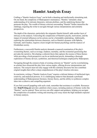 Hamlet Analysis Essay.pdf