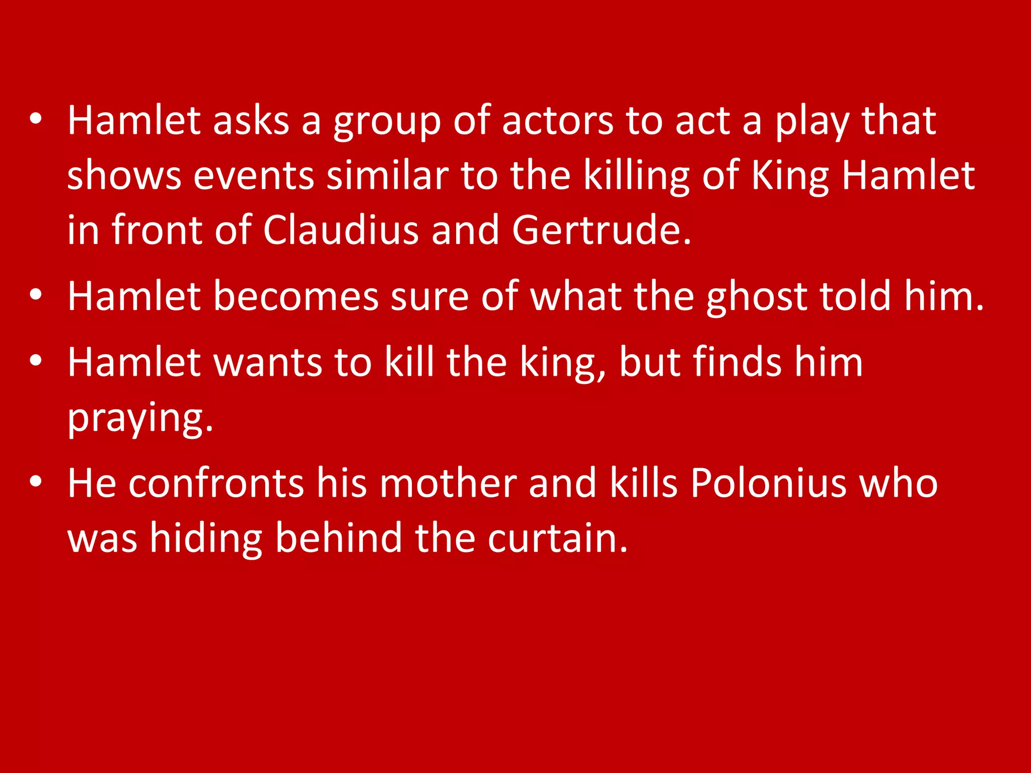 Hamlet, Brief Summary | PPTX