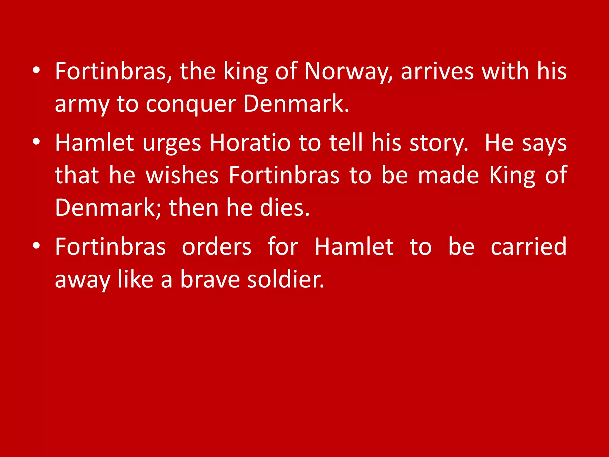 Hamlet, Brief Summary | PPTX