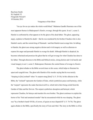Hamlet commentary | DOCX