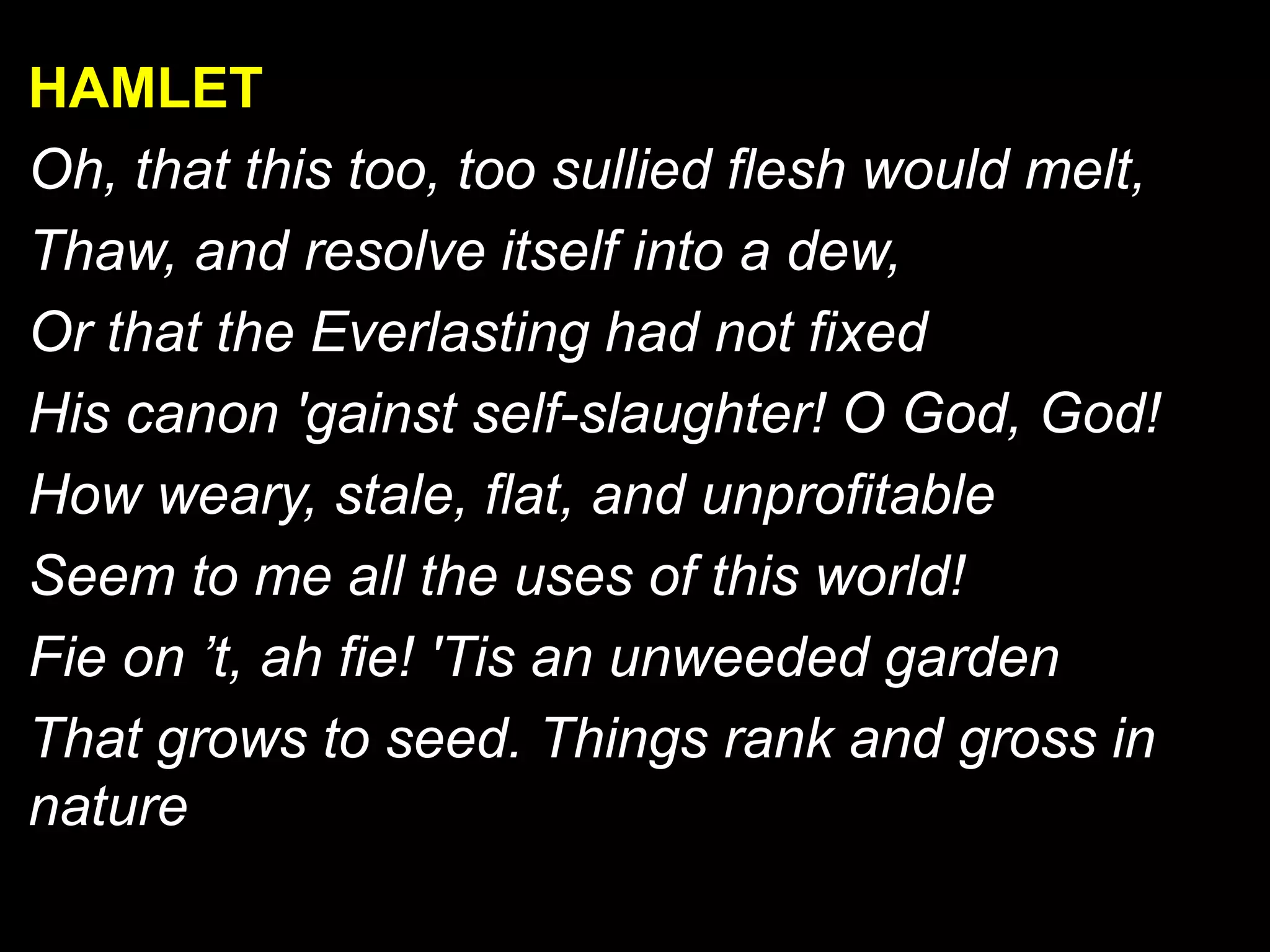 William Shakespeare's Hamlet | PPT