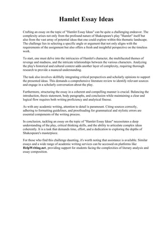 Hamlet Essay Ideas.pdf