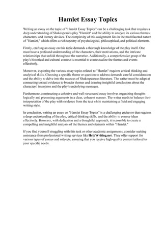 Hamlet Essay Topics.pdf