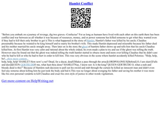 Hamlet Film Analysis Essay | PPT