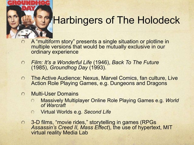 Hamlet on The Holodeck Presentation | PPT