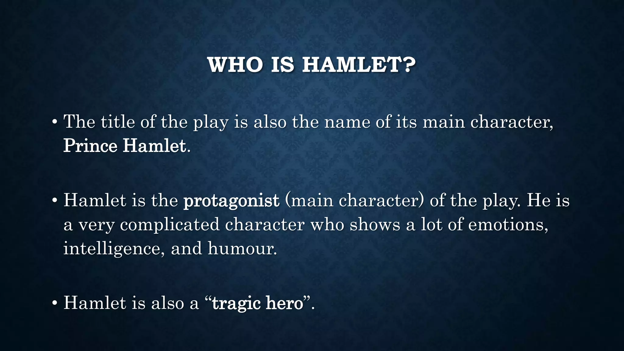 Hamlet Introduction | PPTX