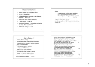 Hamlet lecture slides | PDF
