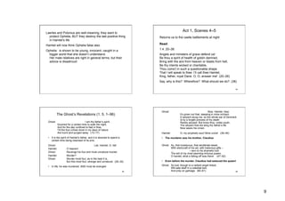 Hamlet lecture slides | PDF