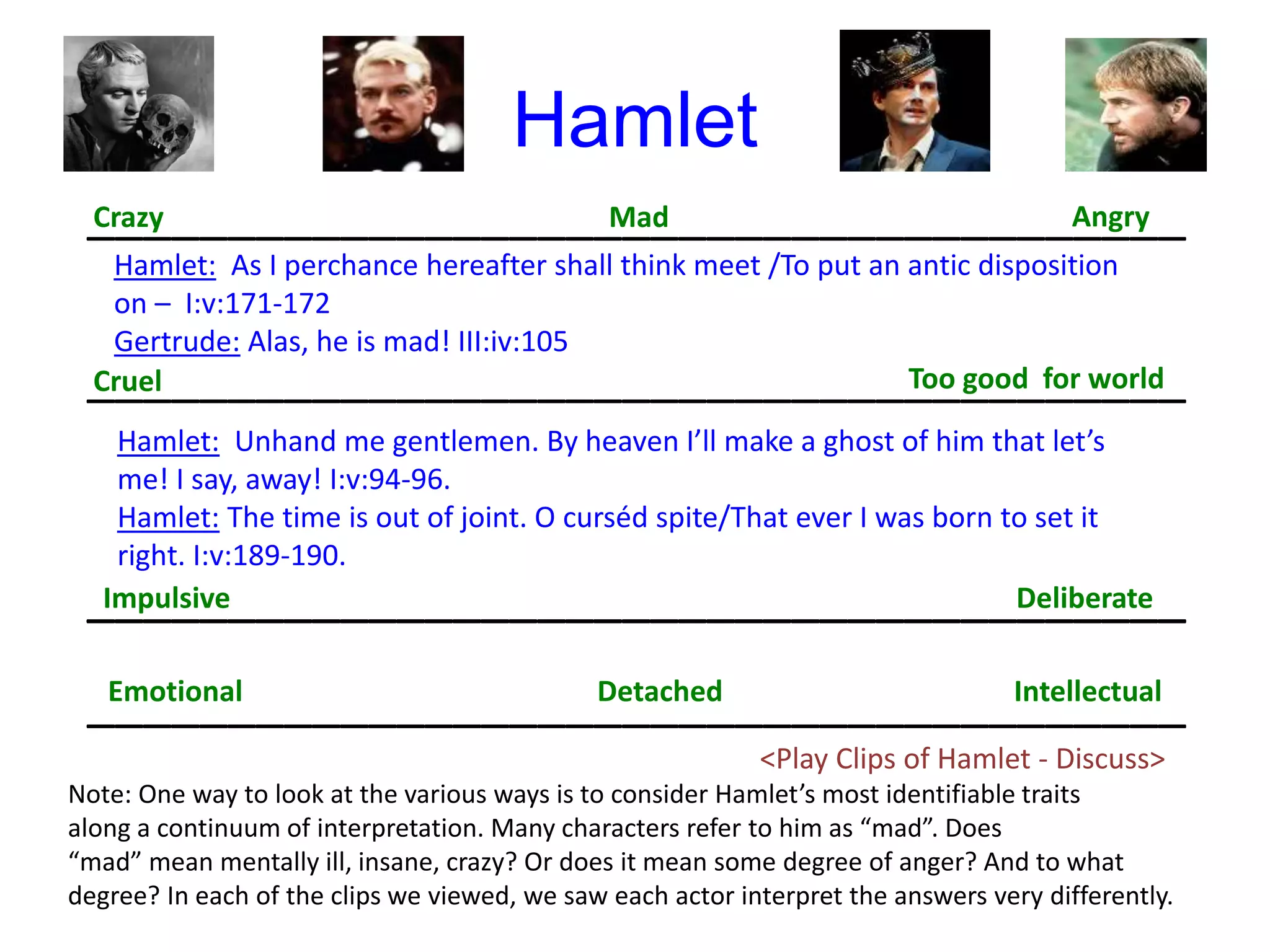 Hamlet lesson 2 slideshare | PPTX
