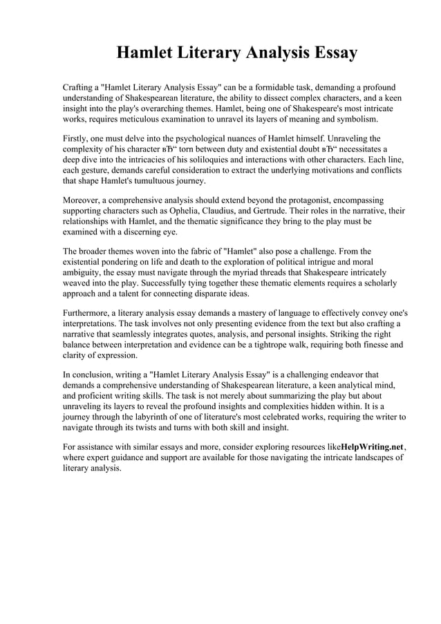 Hamlet Literary Analysis Essay.pdf