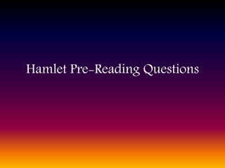 Hamlet Teaching Presentation | PPTX