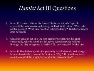 Hamlet Teaching Presentation | PPTX
