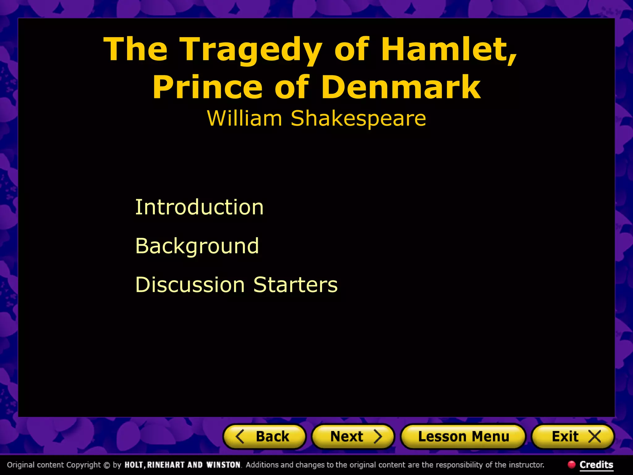 Hamlet intro | PPT