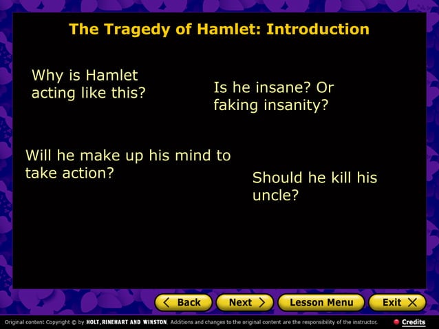 Hamlet intro | PPT | Theater | Fine Art