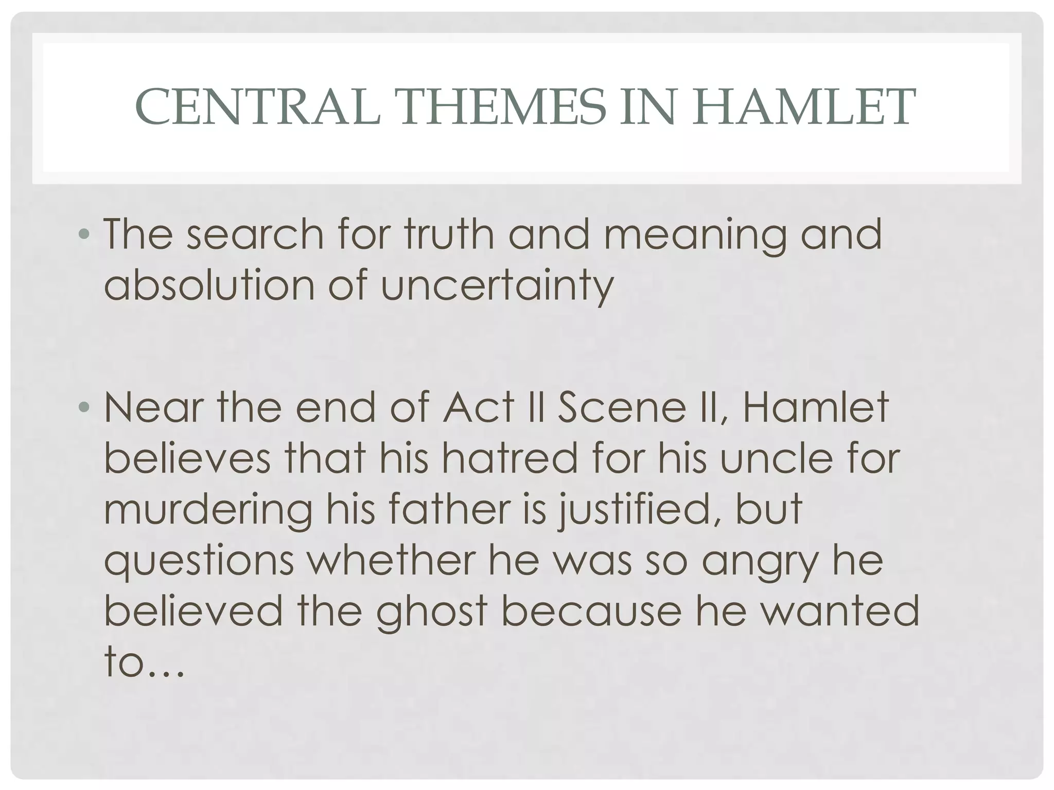 Hamlet Presentation Pptx