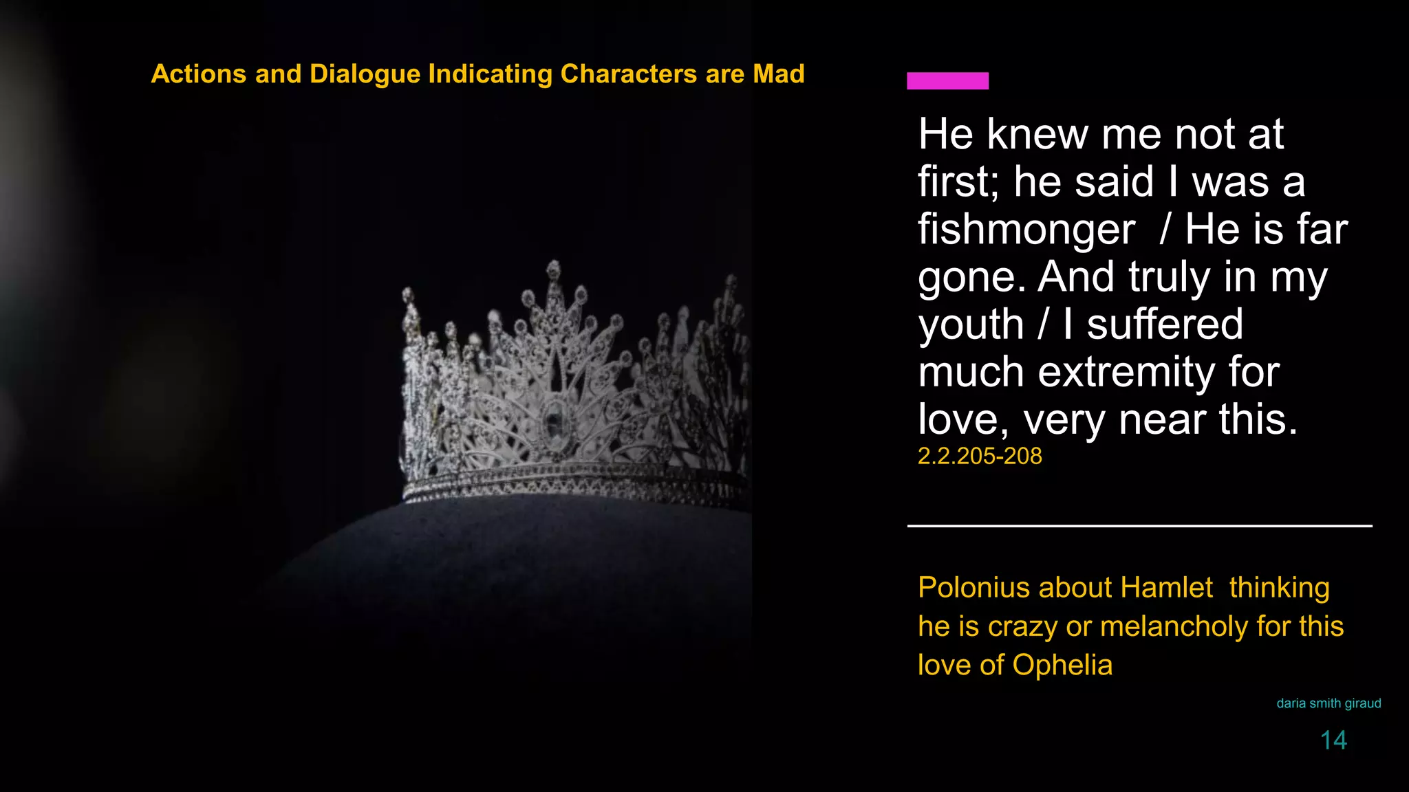 Hamlets madness snhu eng-shakespeare_daria smith giraud | PPTX