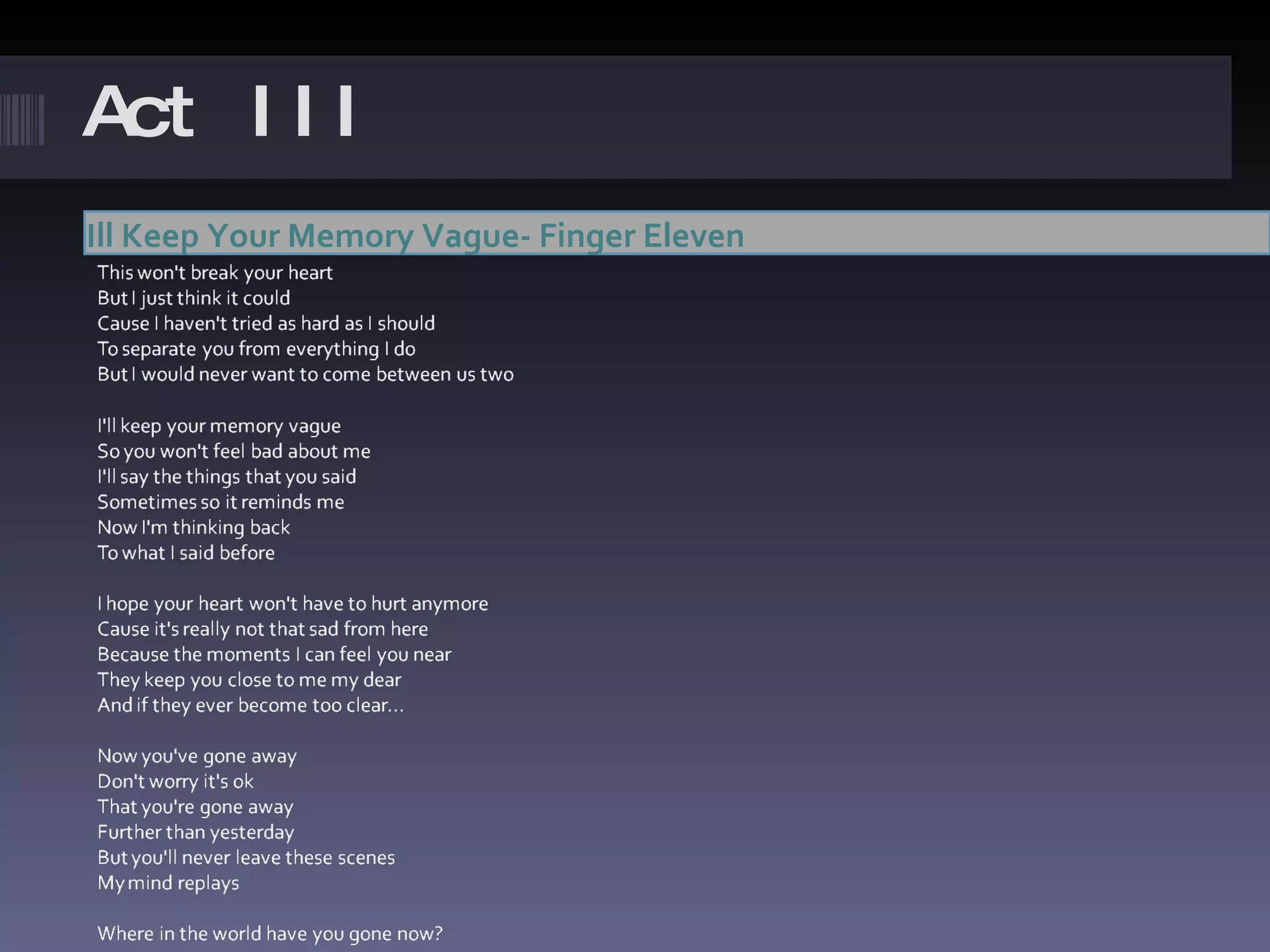 Hamlet Soundtrack | PPT