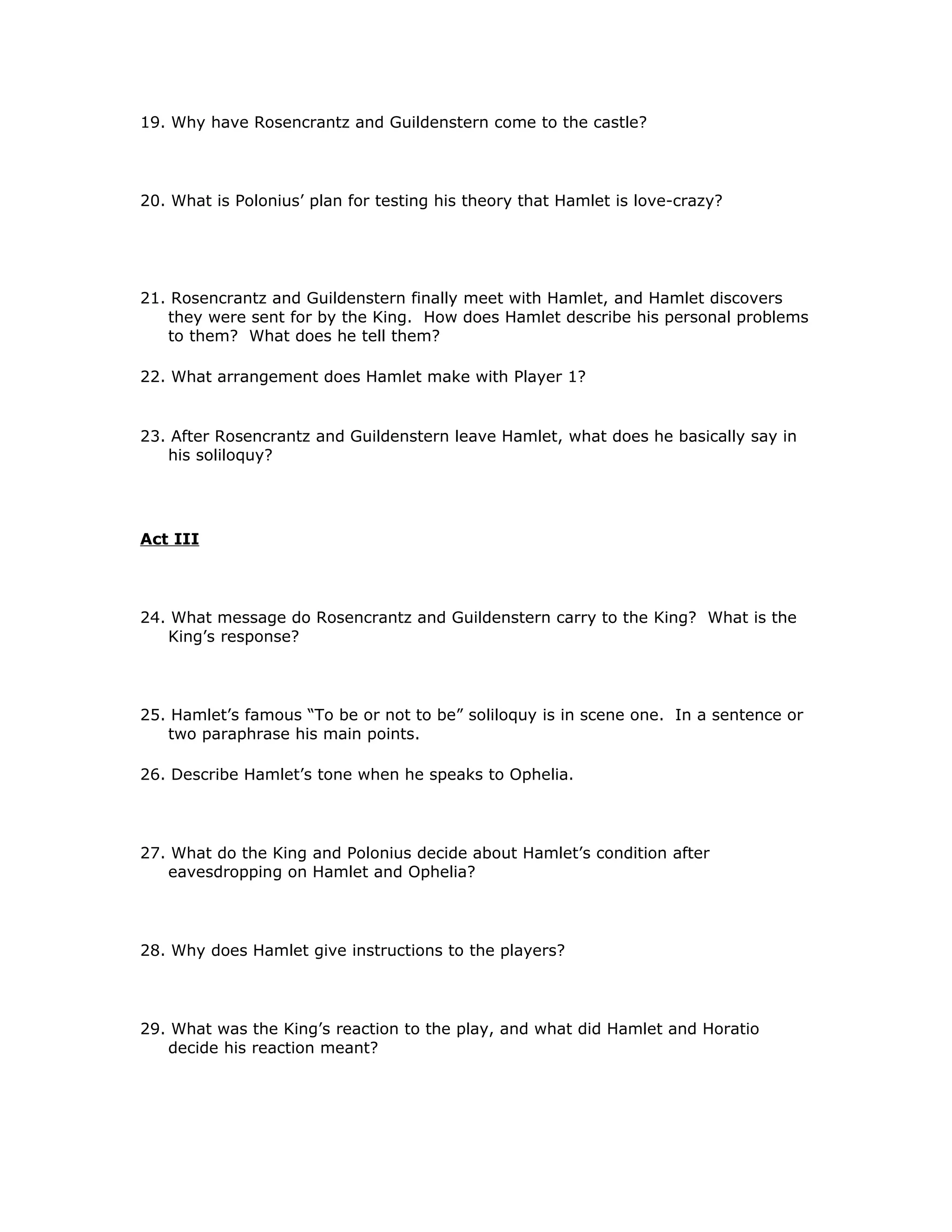 Hamlet study guide | DOC