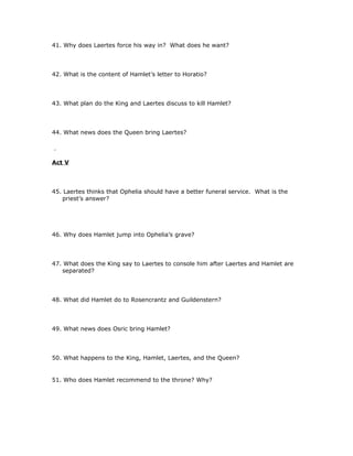 Hamlet study guide | DOC