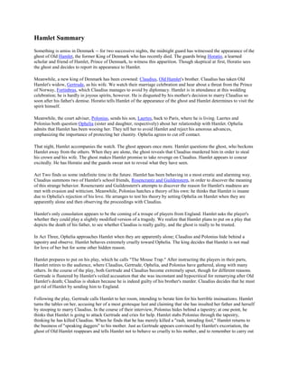 Hamlet summary | PDF