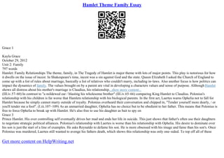 Hamlet Theme Analysis | PPT