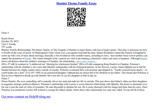 Hamlet Theme Analysis | PPT