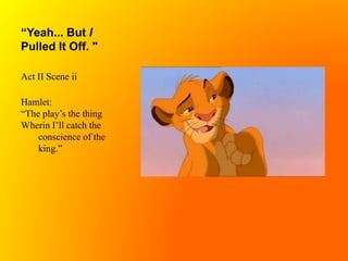 Hamlet and The Lion King | PPTX