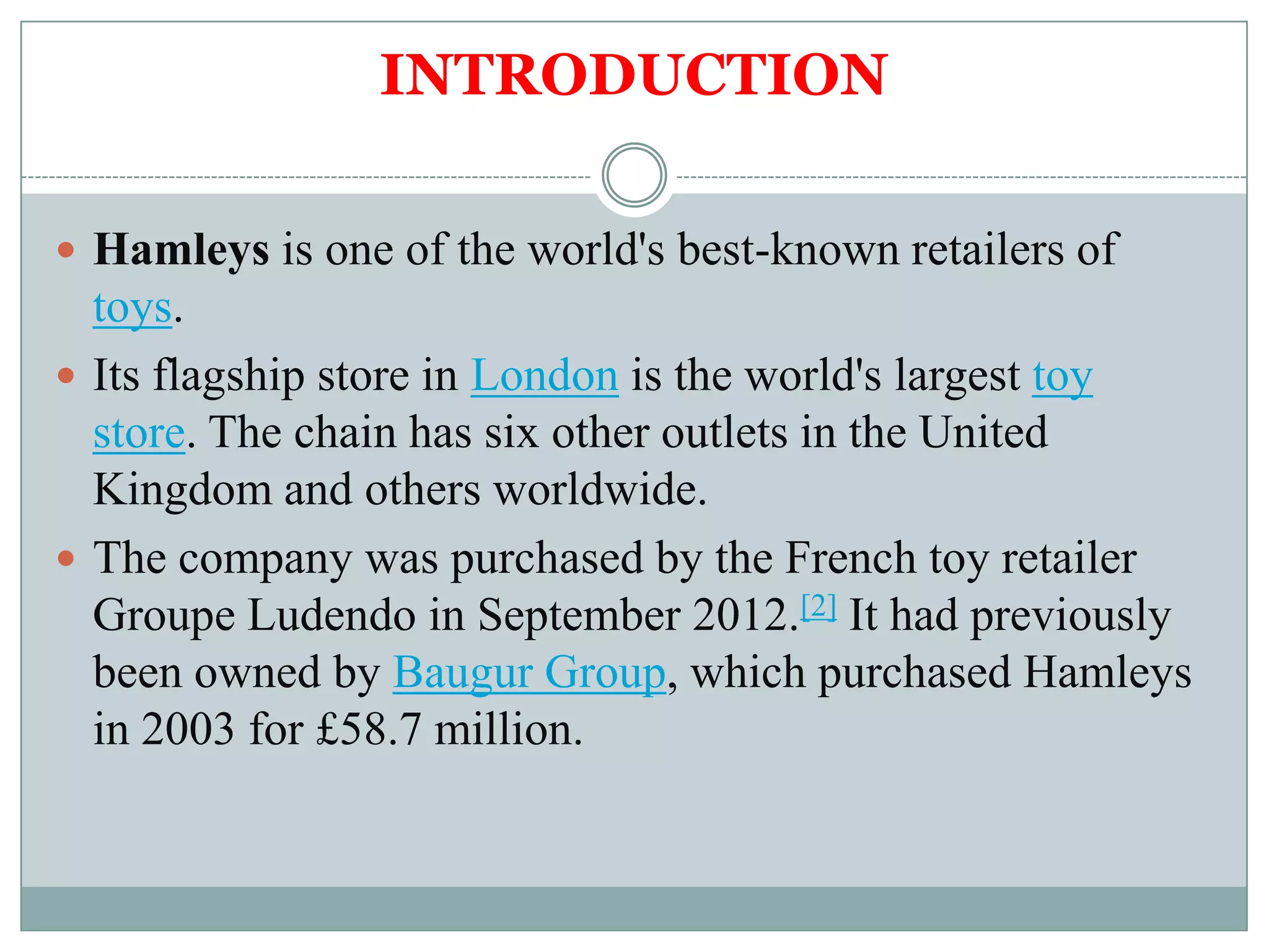 Hamleys | PPTX