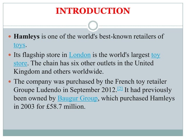 Hamleys | PPTX