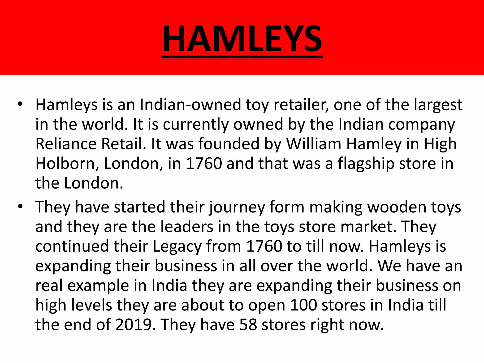 Hamleys | PPTX