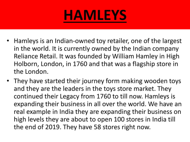 Hamleys | PPTX