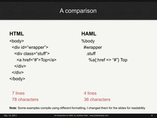 Introduction to HAML | PPT