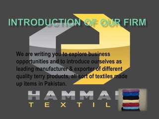 Hammad textile | PPTX