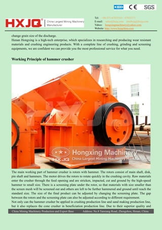 Hammer crusher | PDF | Geology | Science