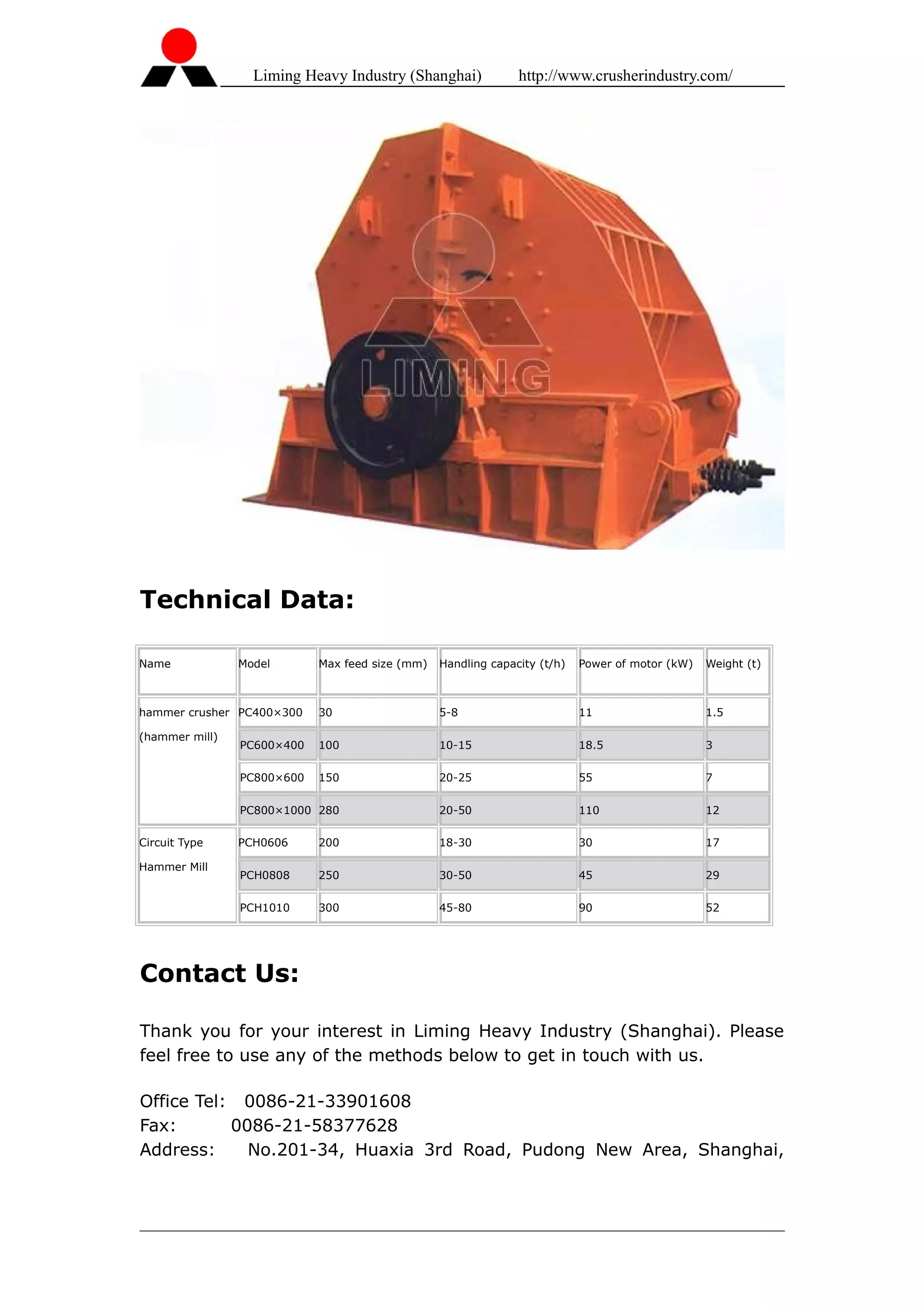 Hammer Crusher | DOC