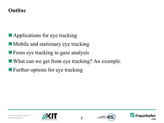 Jan Hendrik Hammer, Fraunhofer, KIT, Eyetracking and Gaze Analysis | PPT